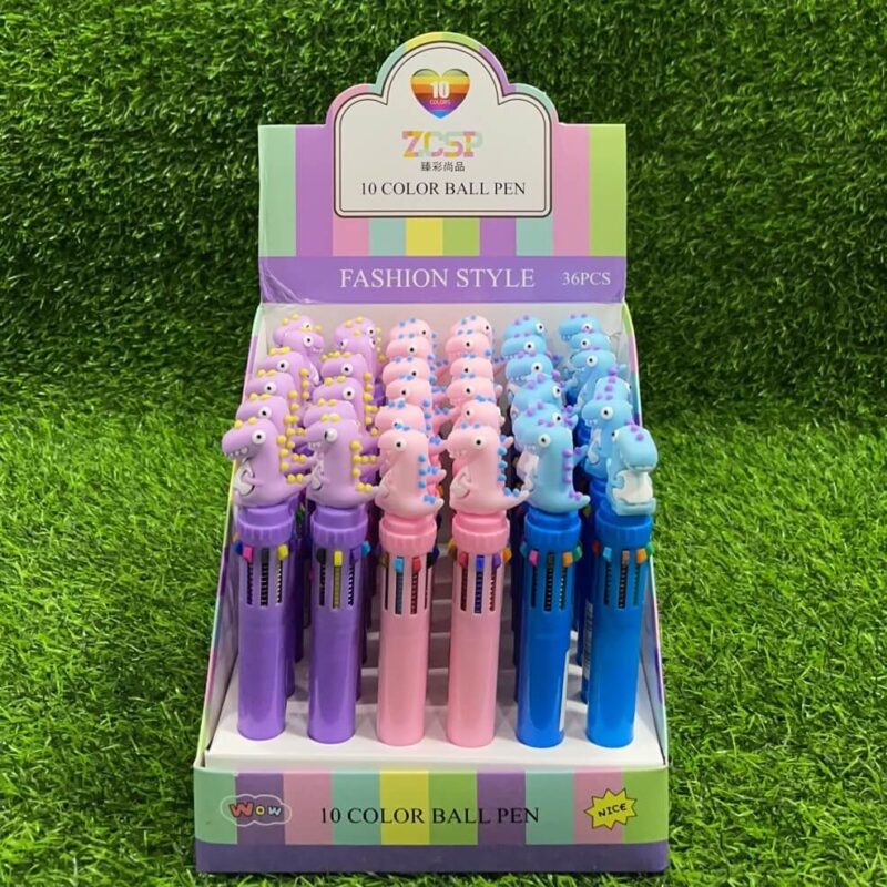 LAPICERO DE 10 COLORES CON DISEÑOS 1UND – Grupo Yuan Dong