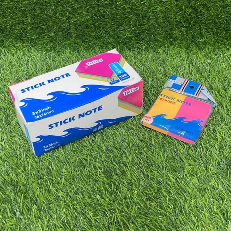 NOTA ADHESIVA DE 5 COLOR LISO 7.6*7.6CM 1UND (2PCS/100HOJAS) – Grupo ...
